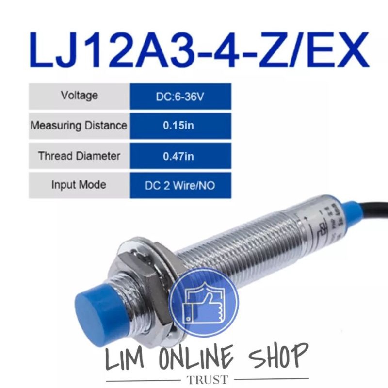 Jual SENSOR PROXIMITY LJ12A3-4-Z/EX NO Inductive 2-Wire 6-36VDC | Shopee Indonesia