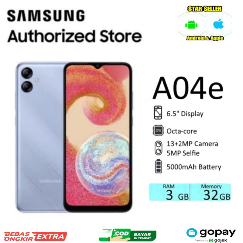 Jual Samsung Galaxy A04e Ram 3/64 GB Baru Garansi Resmi 1 Tahun ...