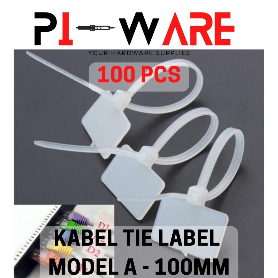 Jual Kabel Ties Tag Tie Zip Model Label Bisa Ditulis Tanda Kabel ...