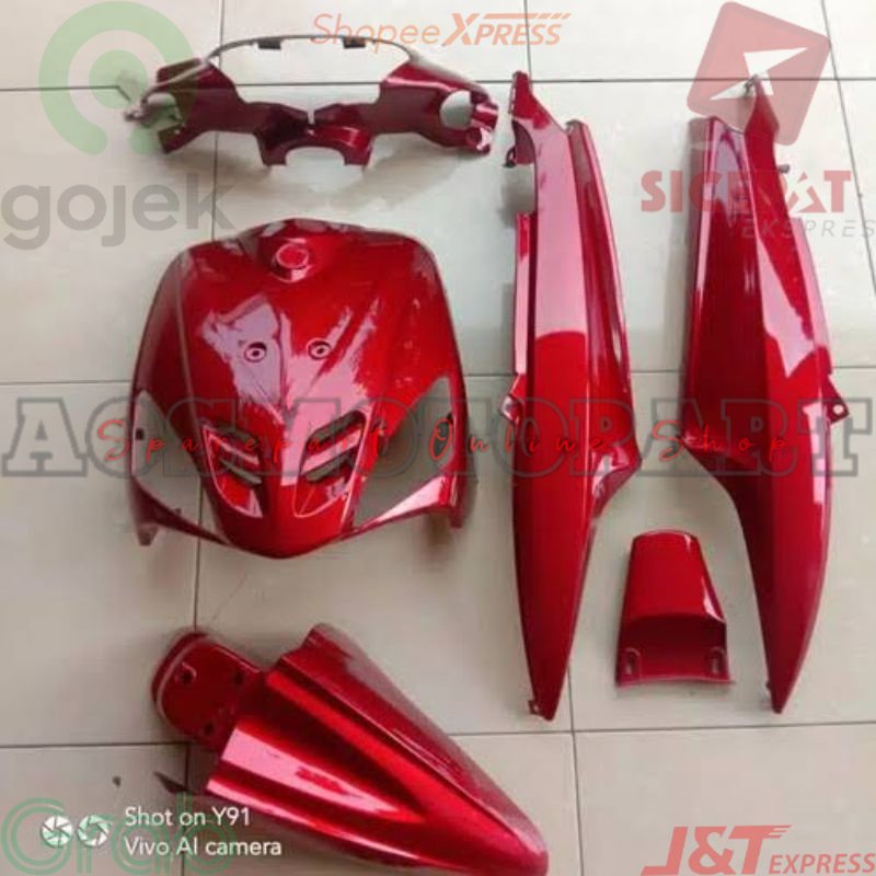 Jual Full body halus mio lama sporty merah marun | Shopee Indonesia