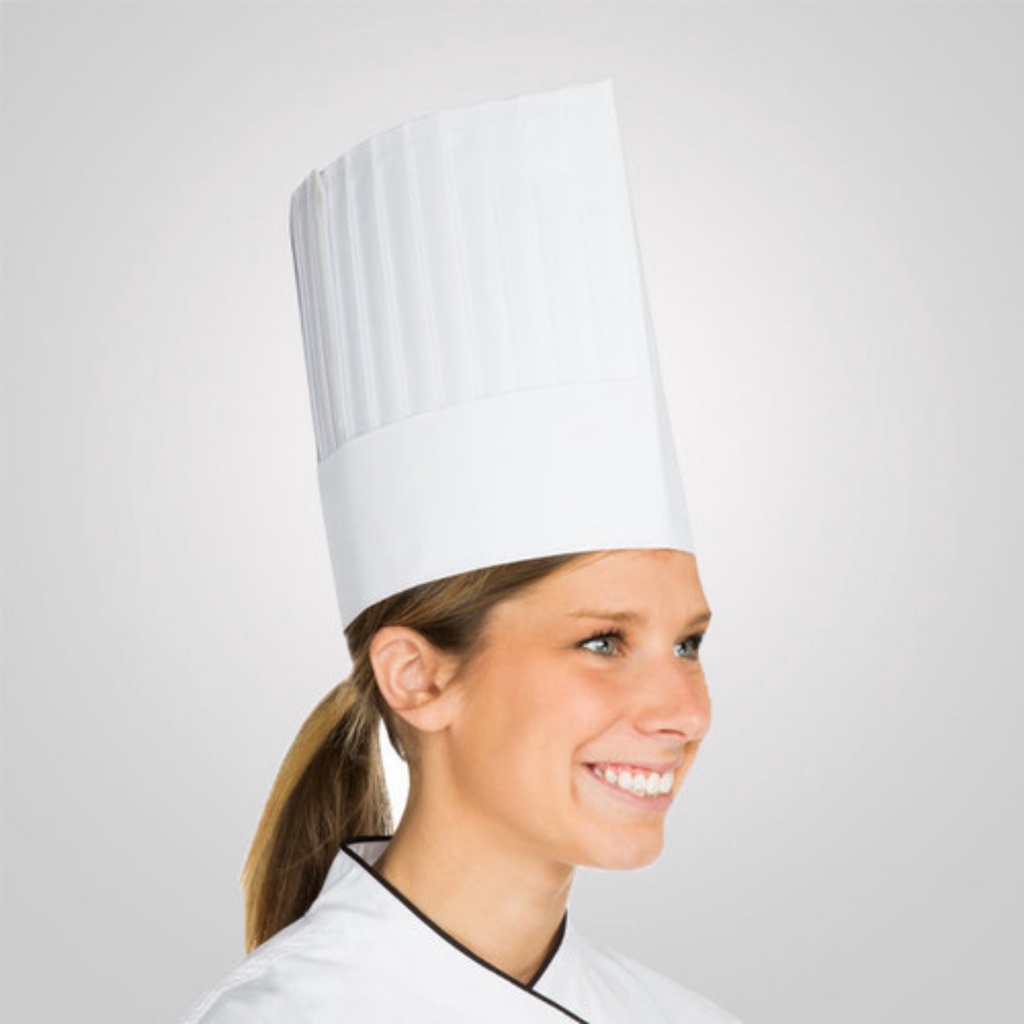 Jual 10 pcs Topi Koki Kertas Klasik - CLASSIC PAPER CHEF HAT Disposable ...