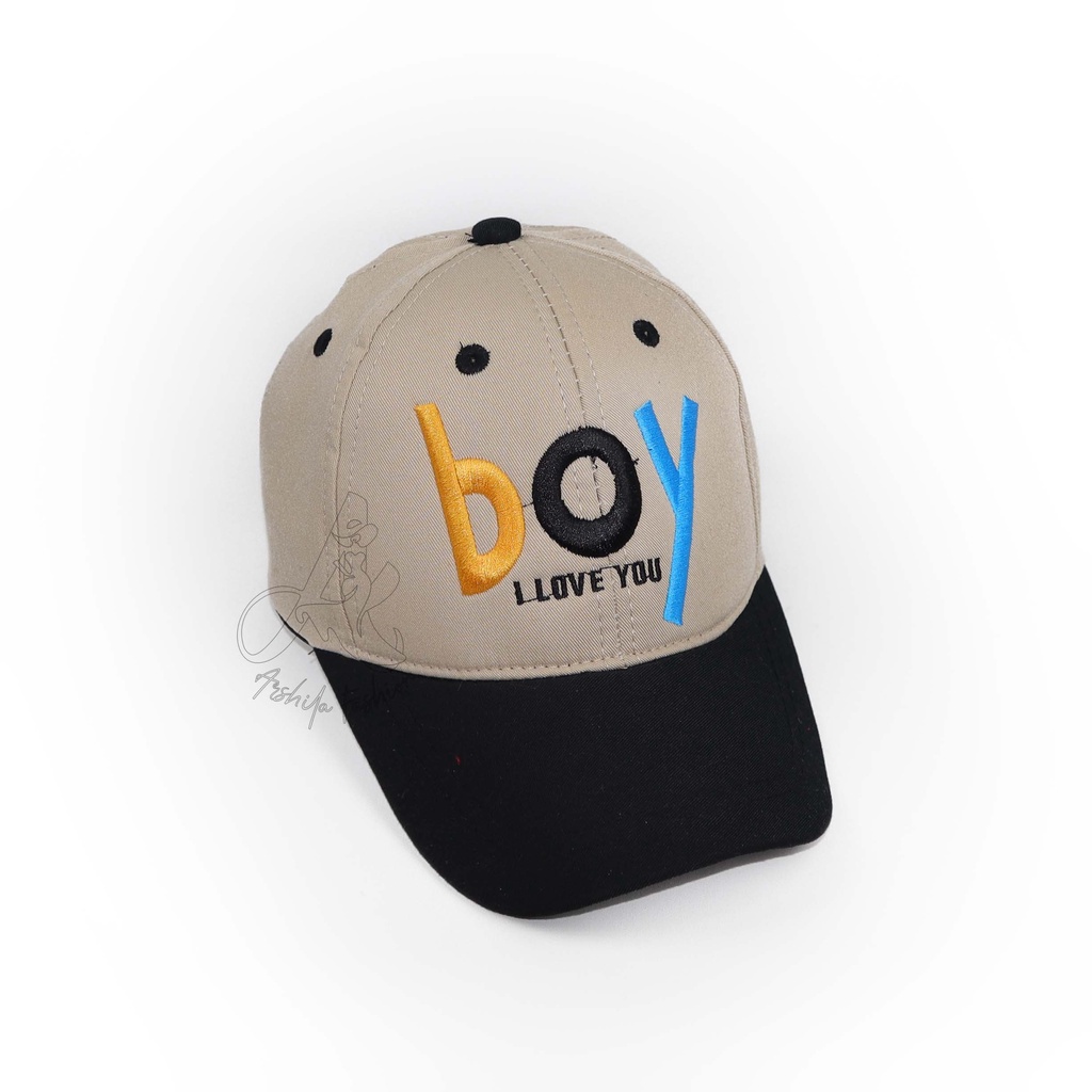Jual TOPI ANAK Bordir BOY / TOPI ANAK BORDIR BOY | Shopee Indonesia