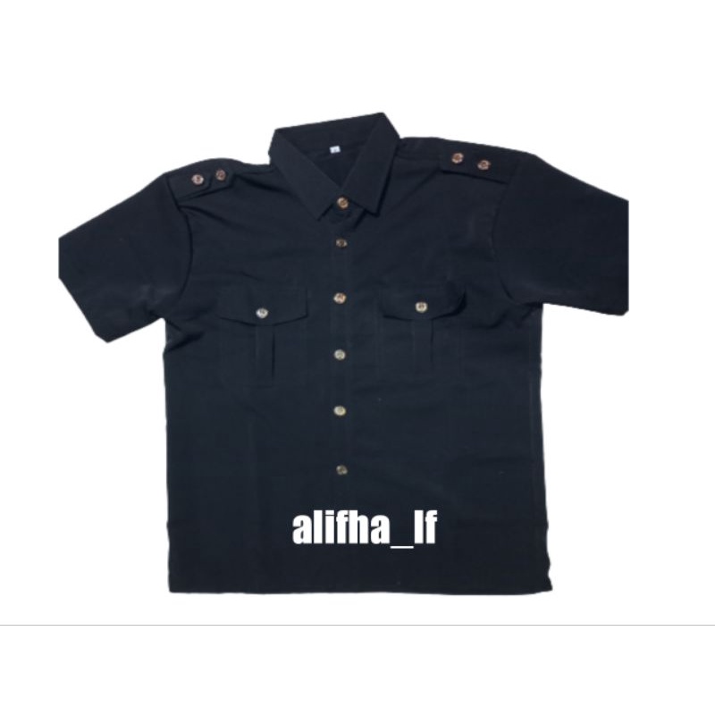 Jual BAJU SAFARI PDH /PDL WARNA HITAM | Shopee Indonesia
