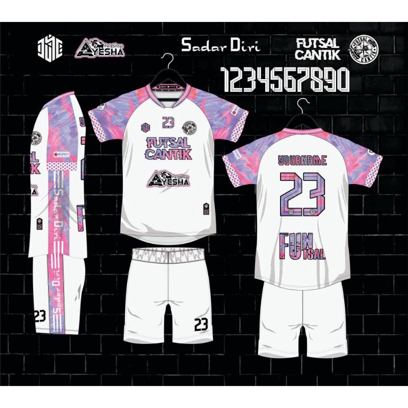 Jual Jersey Satuan Custom Printing Jersey Futsal Cewek Futsal