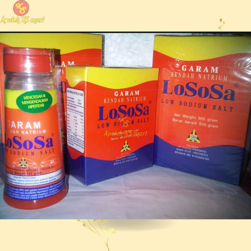 Jual GARAM LOSOSA RENDAH NATRIUM - GARAM DAPUR TEKANAN DIET HIPERTENSI ...