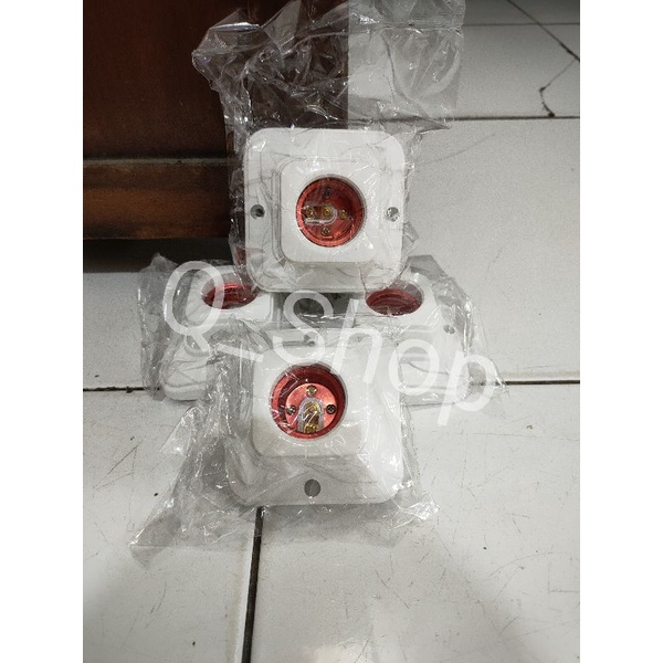 Jual Pitting Lampu/ Pitting Plafon SegiEmpat Amasco Putih | Shopee ...