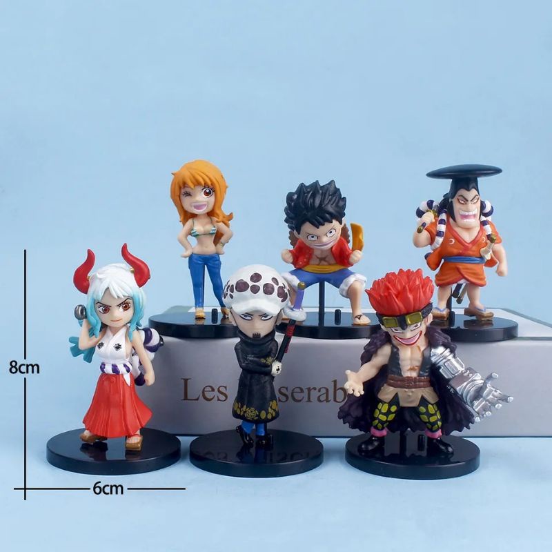 Jual Figure One piece Luffy Oden law Yamato Kozuki Set 6 Miniatur ...