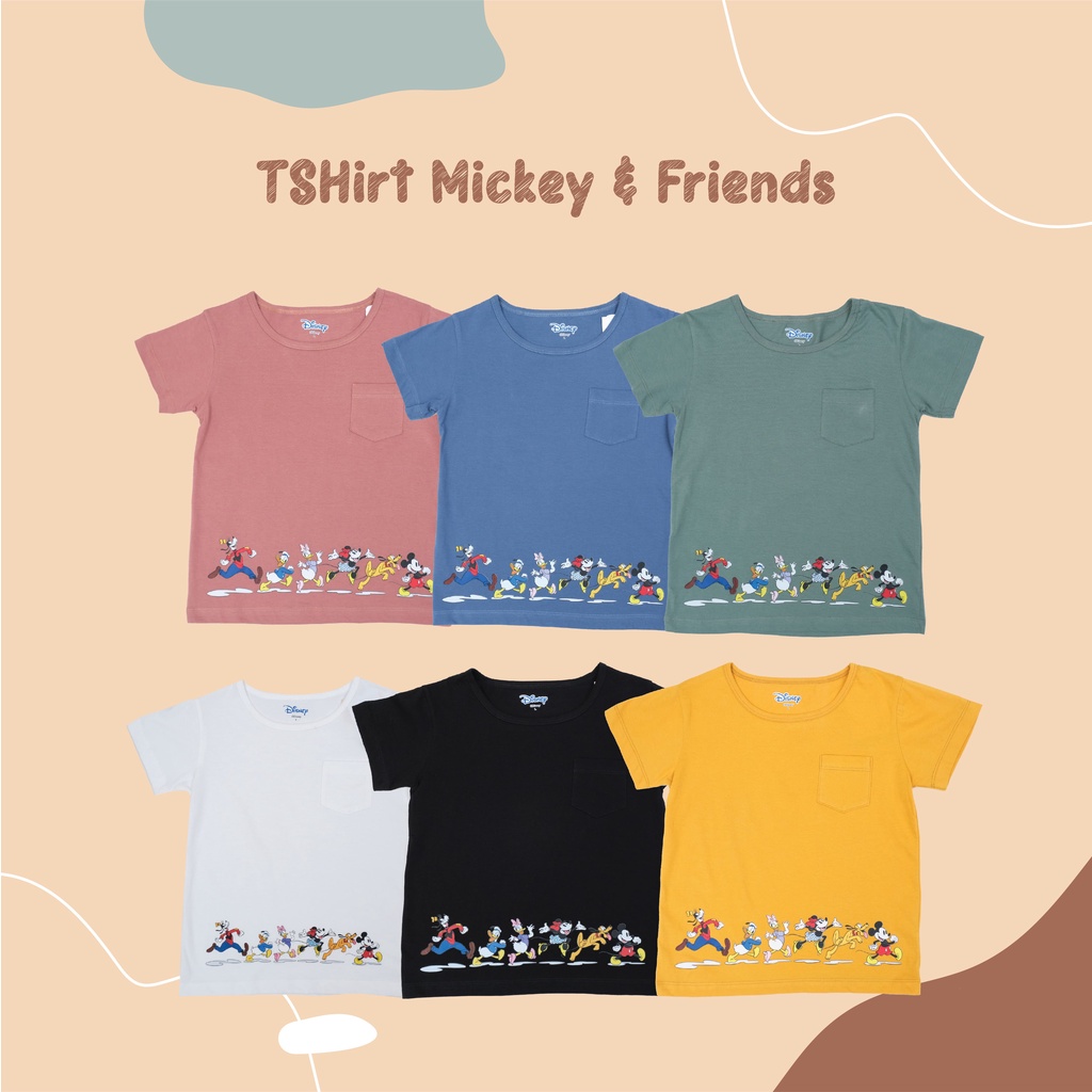 Jual Luzy Disney Tshirt Kids Mickey & Friends Cotton Unisex / Atasan ...