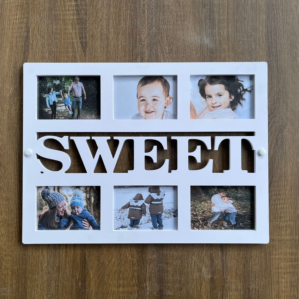 Jual Bingkai Foto Dinding Fancy Frame Foto 6 Slot M1023 | Shopee Indonesia