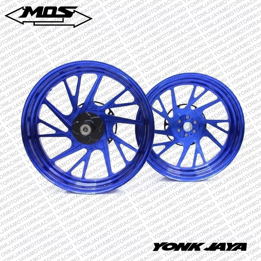 Jual VELG MOS YAMAHA XMAX FORGED WHEELS FULL ALUMUNIUM BLUE | Shopee ...