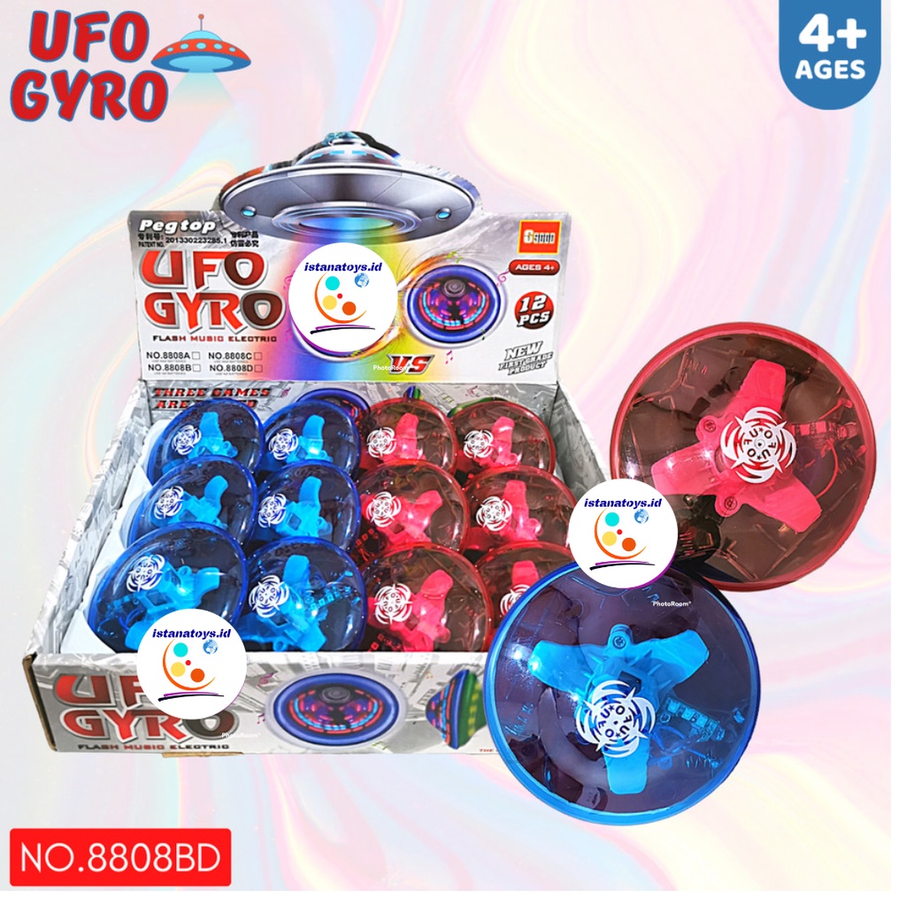Jual ID Mainan Gangsing UFO GYRO Music lampu No.8808BD | Shopee Indonesia