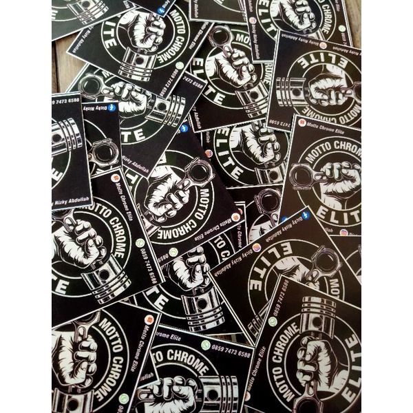 Jual FREE STIKER MOTTO CHROME ELITE ANTI AIR | Shopee Indonesia