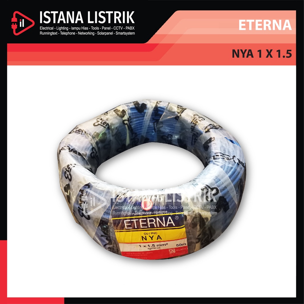 Jual KABEL LISTRIK ETERNA NYA 1X1.5 - PER METER | Shopee Indonesia