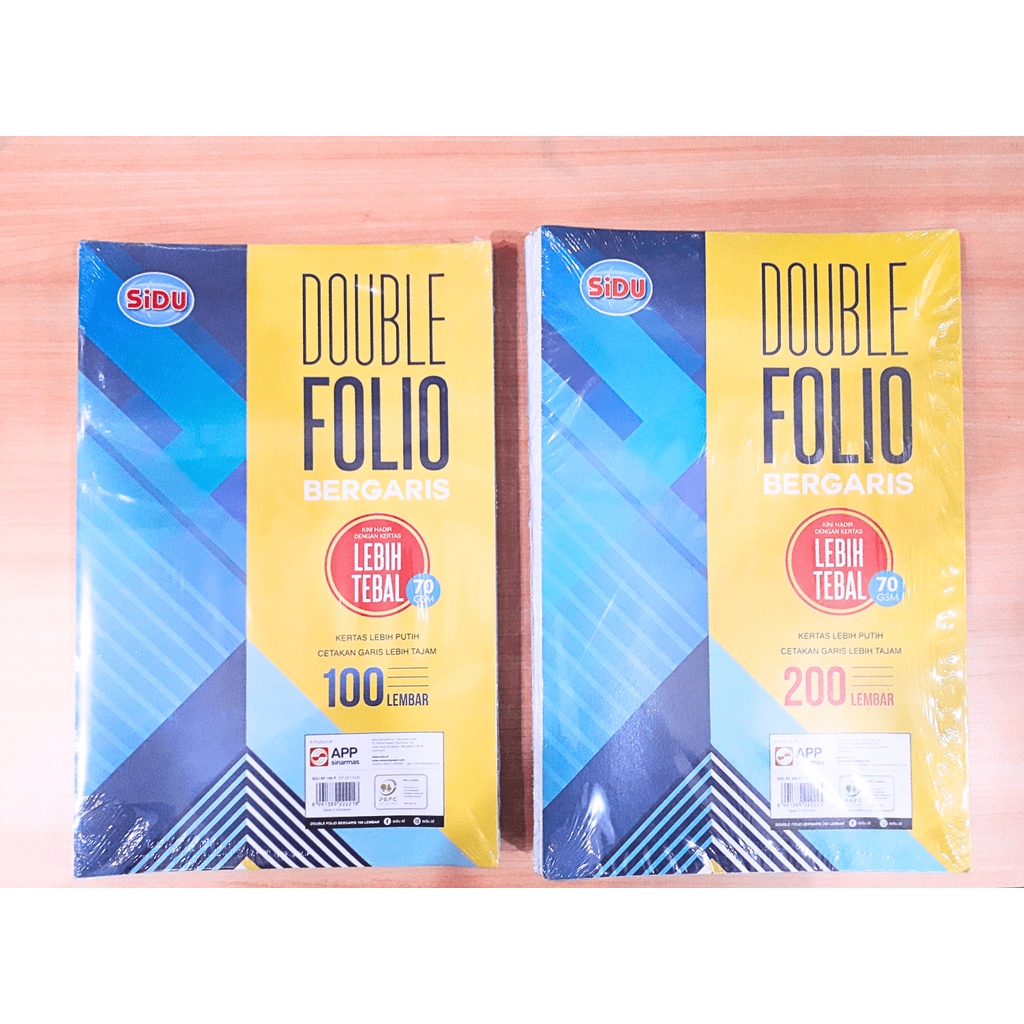 Jual Kertas Folio/Double Folio SIDU 100 Lembar/200 Lembar (053068 ...