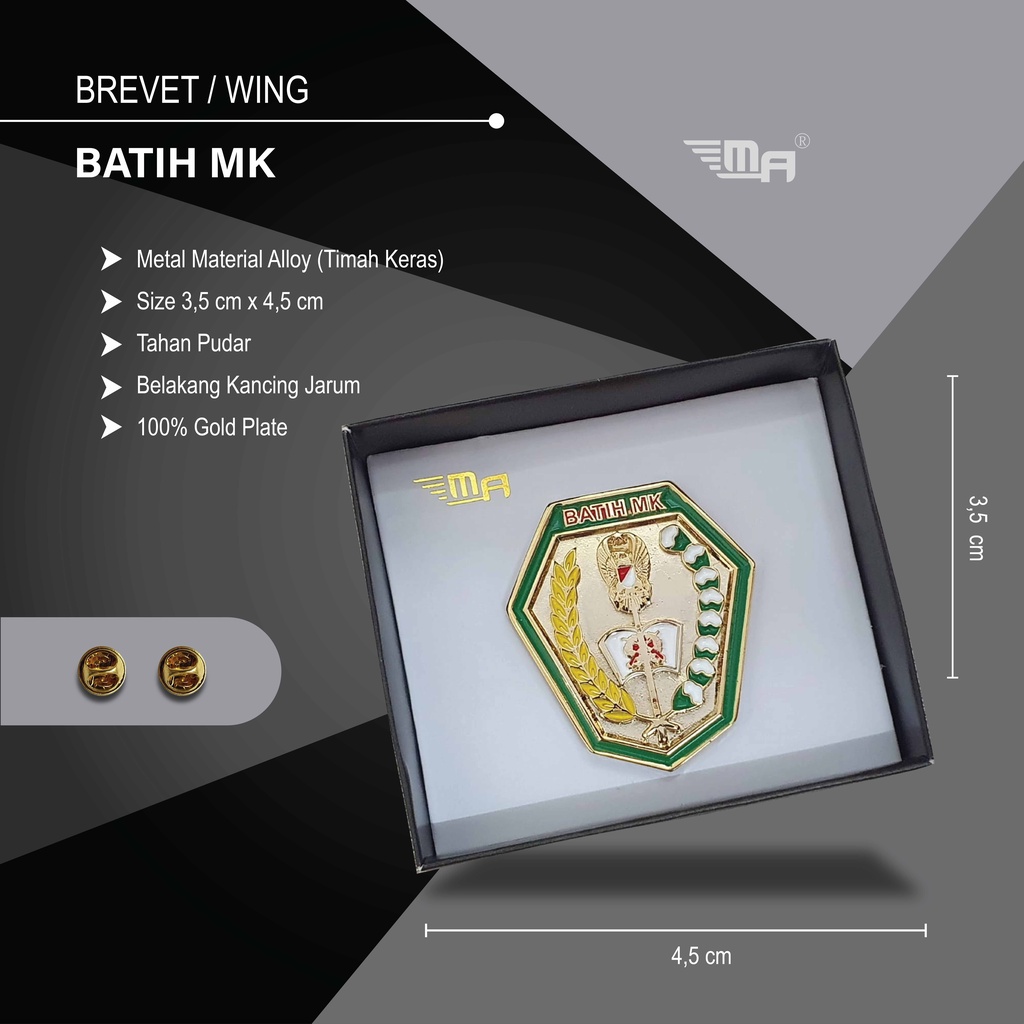 Jual Brevet Wing Batih Madya Brivet Pin | Shopee Indonesia