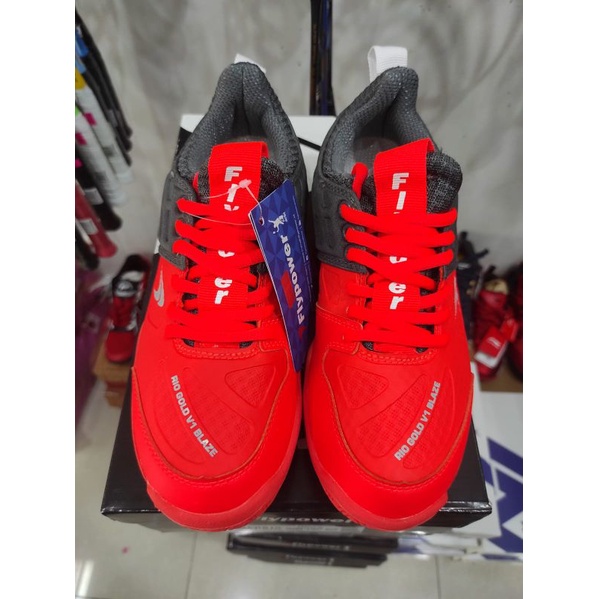 Jual Sepatu Badminton Flypower V1 Blaze Original | Shopee Indonesia