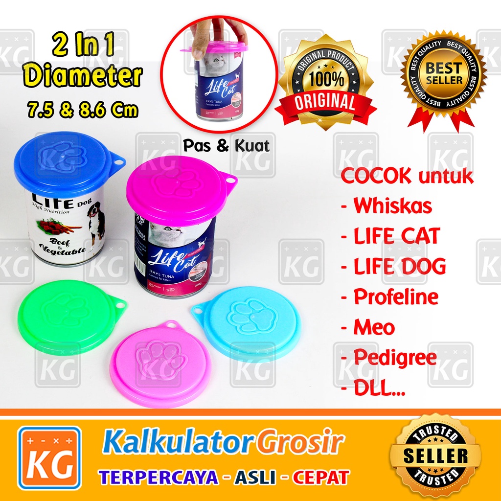 Jual Tutup Makanan Kaleng Kucing dan Anjing / Penutup Kaleng / Tutup ...