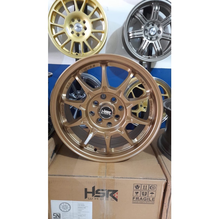 Jual velg racing jdm ring 15 hsr boroko srd bronze velg r15 brio agya calya ignis avanza ...