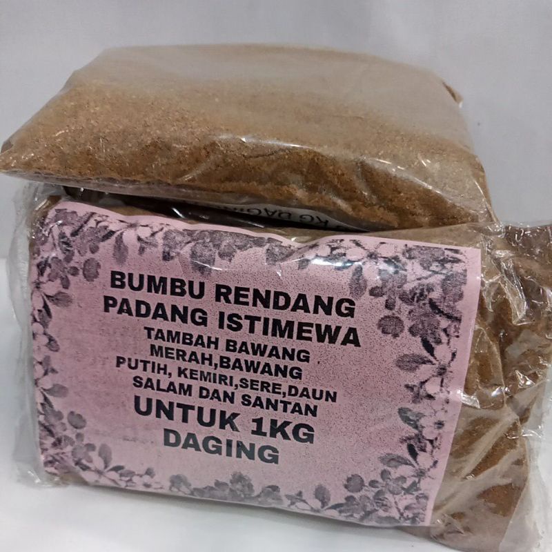 Jual BUMBU RENDANG PADANG ISTIMEWA Bumbu Nasi Rendang Padang Instant 50 ...