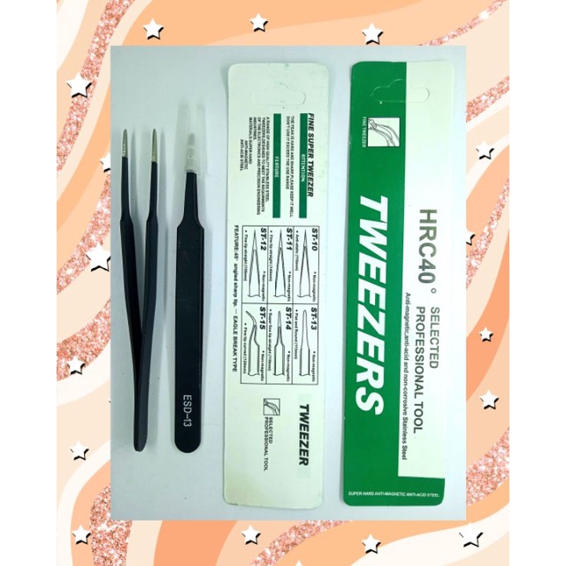 Jual PINSET LURUS TUMPUL / PINSET HRC-40 TUMPUL / PINSET MURAH | Shopee ...