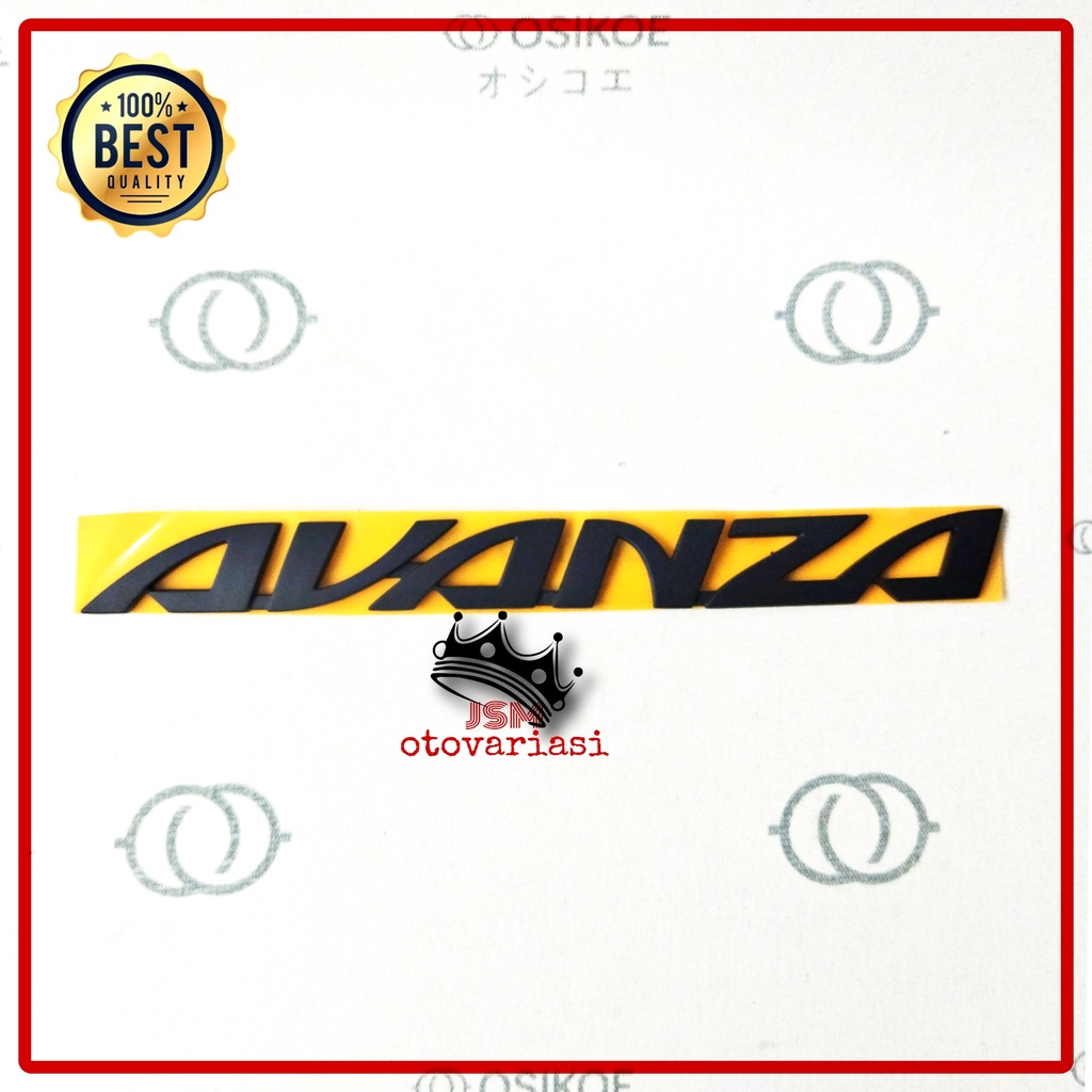 Jual Emblem Avanza Original Emblem Avanza Hitam DOP Complite | Shopee ...
