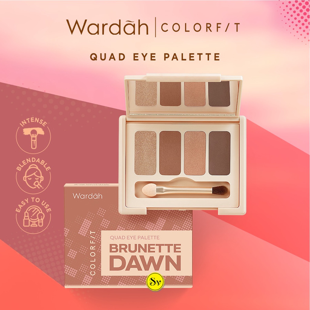 Jual Wardah Colorfit Quad Eye Palette - Eyeshadow (Brunette Dawn/Rose ...