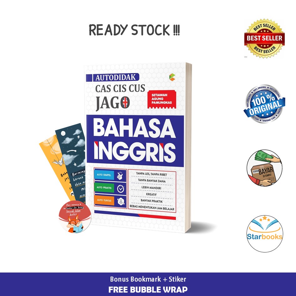Jual Buku Autodidak Cas Cis Cus Jago Bahasa Inggris - C-Klik Media ...