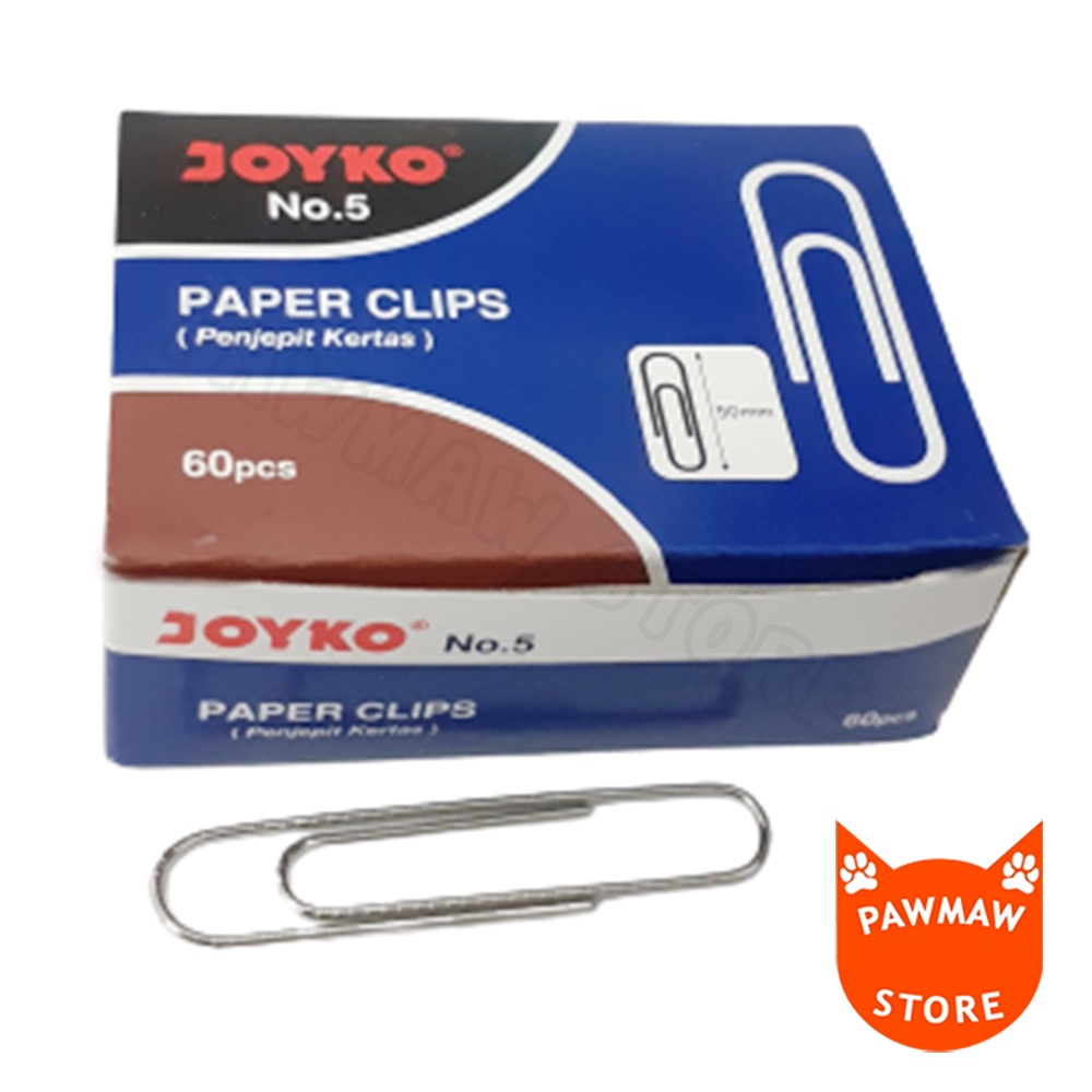 Jual JOYKO PAPER CLIP NO 5 JUMBO SIZE KLIP KERTAS PENJEPIT KERTAS ( PCS ...