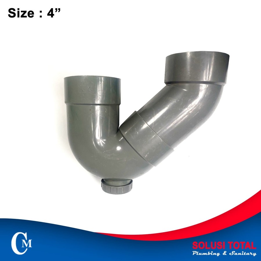 Jual P-Trap / U-trap 4 " CM - P Trap 4 Inch PVC Taiwan | Shopee Indonesia