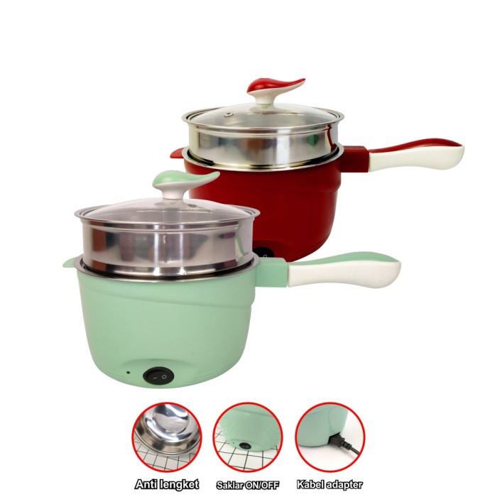 Jual panci listrik PANCI LISTRIK ELEKTRIK 3018- 18 CM MULTI FUNGSI ...