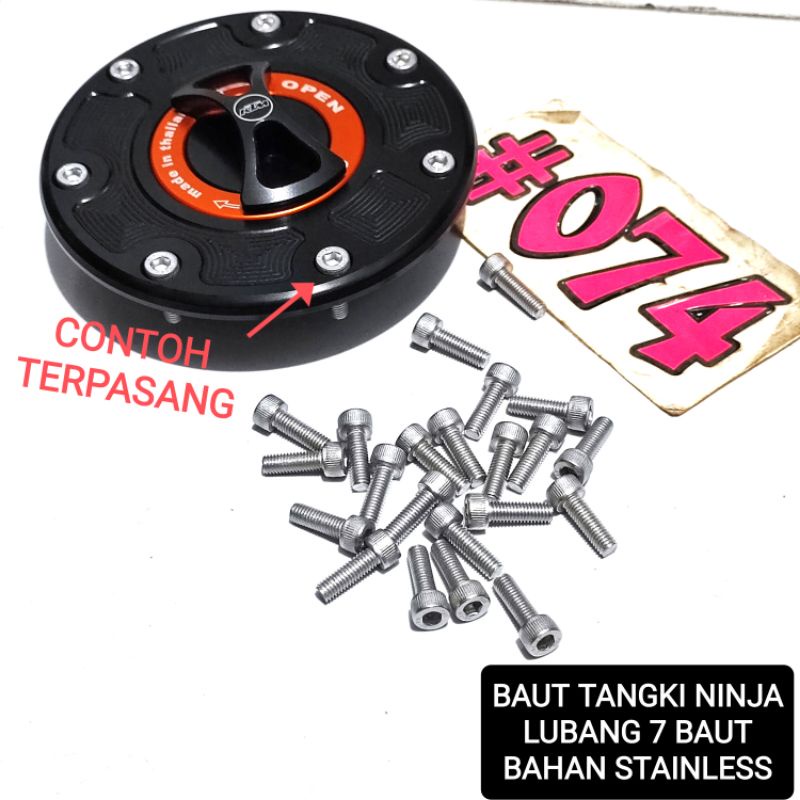 Jual BAUT TUTUP TANGKI NINJA R RR SS BAUT L STAINLESS UNTUK TANGKI NINJA RR SS R BAUT L TUTUP ...