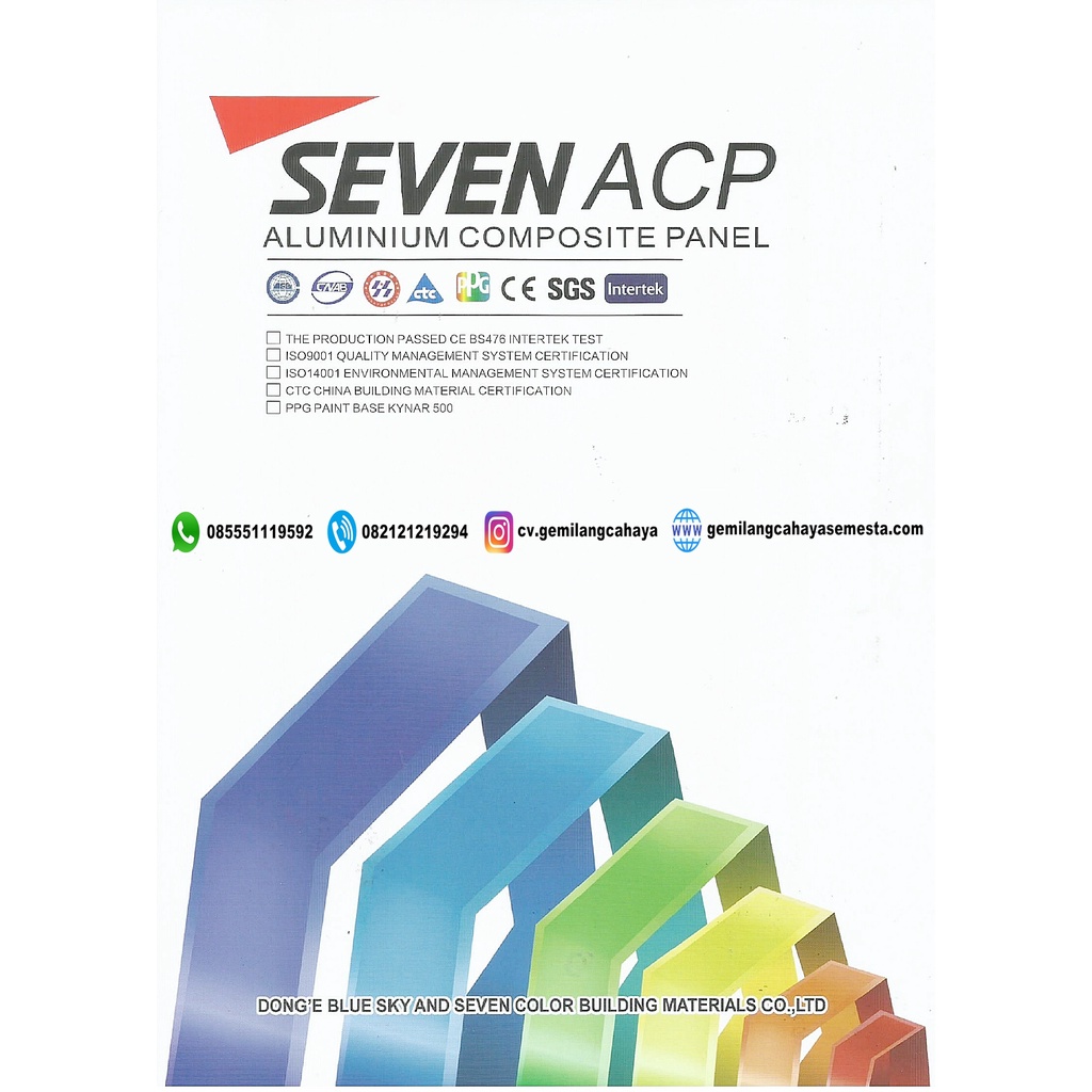 Jual Seven (PVDF) Exterior / Aluminium Composite Panel / ACP (Standart ...