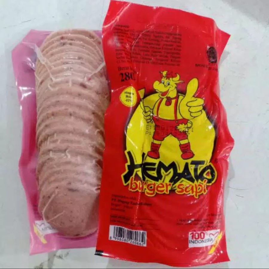Jual Hemato Burger Sapi Mini 280gr isi 20 | Shopee Indonesia