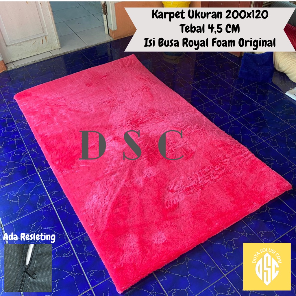 Jual Karpet Bulu Rasfur Empuk Ukuran 200x120 Tebal 4,5 CM (Busa Royal ...