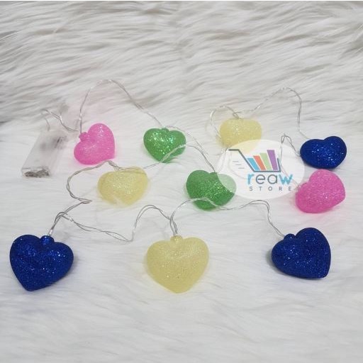 Jual Lampu Tumblr / Lampu Hias LED Love Hati Glitter | Shopee Indonesia