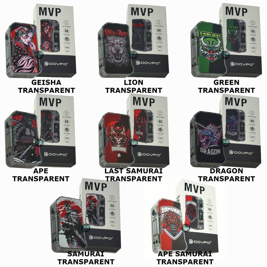 Jual Mod Vape Vapor Dovpo MVP 2023 Clear Edition 220W Authentic By ...