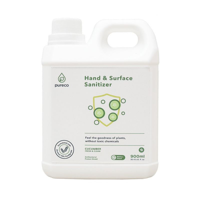 Jual Pureco 900ml Floor Cleaner / Liquid Detergent / Liquid Dish Bottle ...