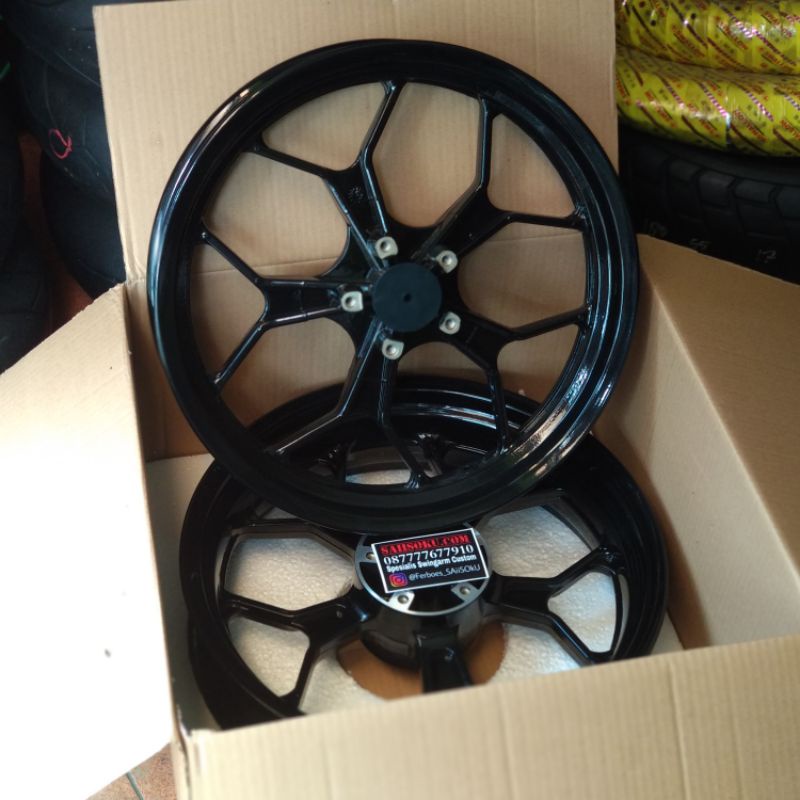 Jual Velg Vixion Vrossi hitam | Shopee Indonesia