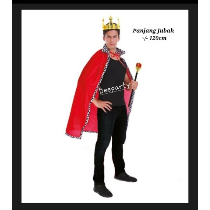 Jual Jubah Raja Topi Raja /Kostum King Queen Aksesoris Photobooth ...