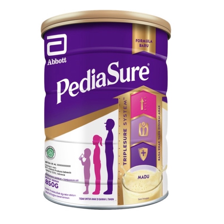 Jual PediaSure Triplesure Susu Formula Pertumbuhan Anak Madu 850 g | Shopee Indonesia