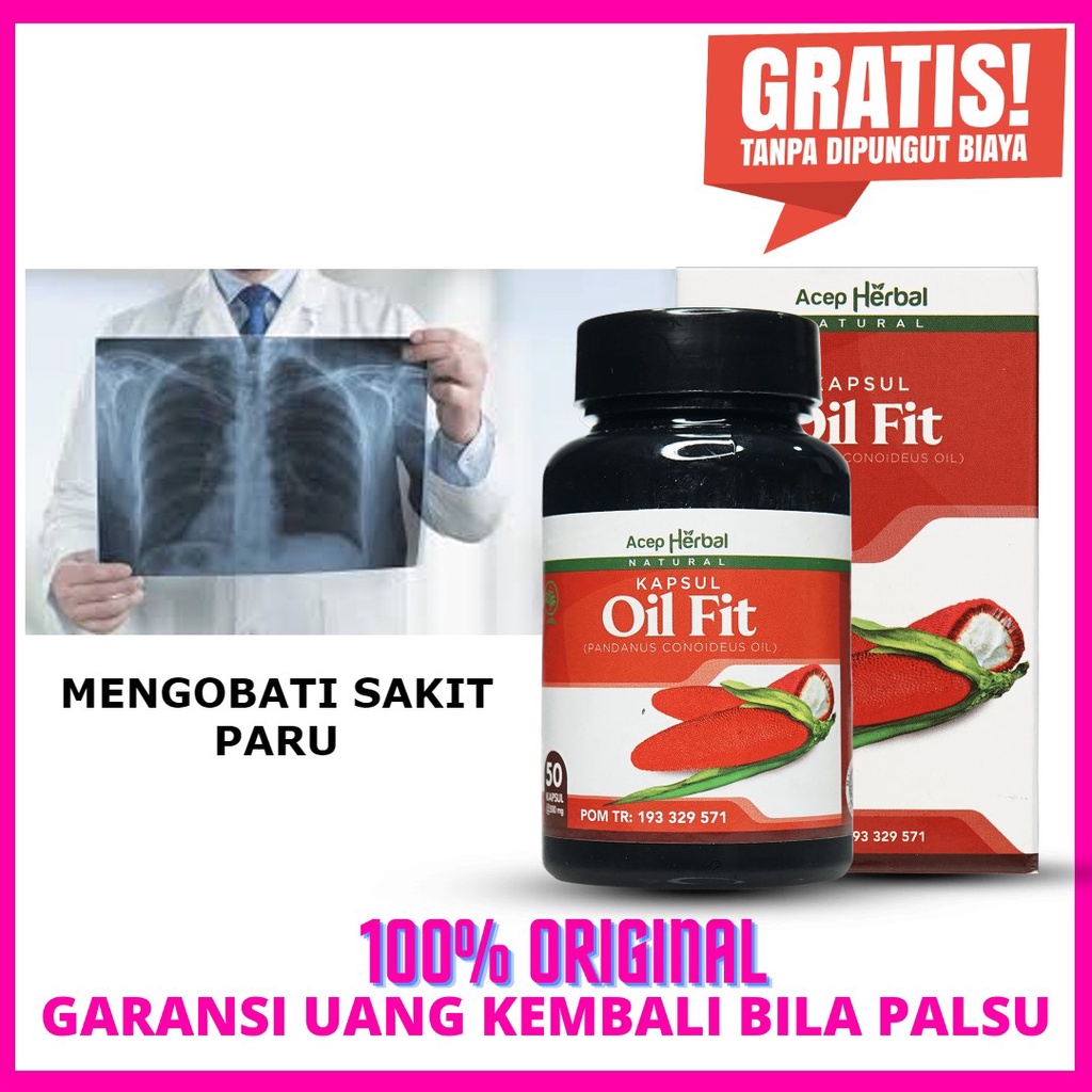 Jual Obat sakit paru, infeksi paru Kapsul Oil fit obat herbal alami 100 ...