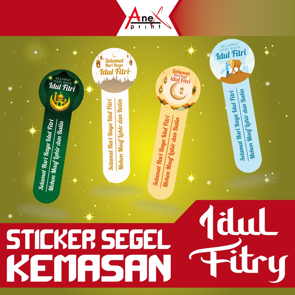 Jual STIKER SEGEL LEBARAN IDUL FITRI / STICKER TOPLES / STIKER SEGEL ...