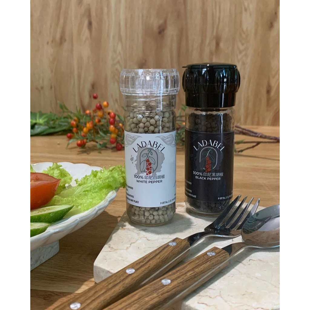 Jual LADABEL Lada 100% Asli Belitong + Botol Penggiling / Grinder ...