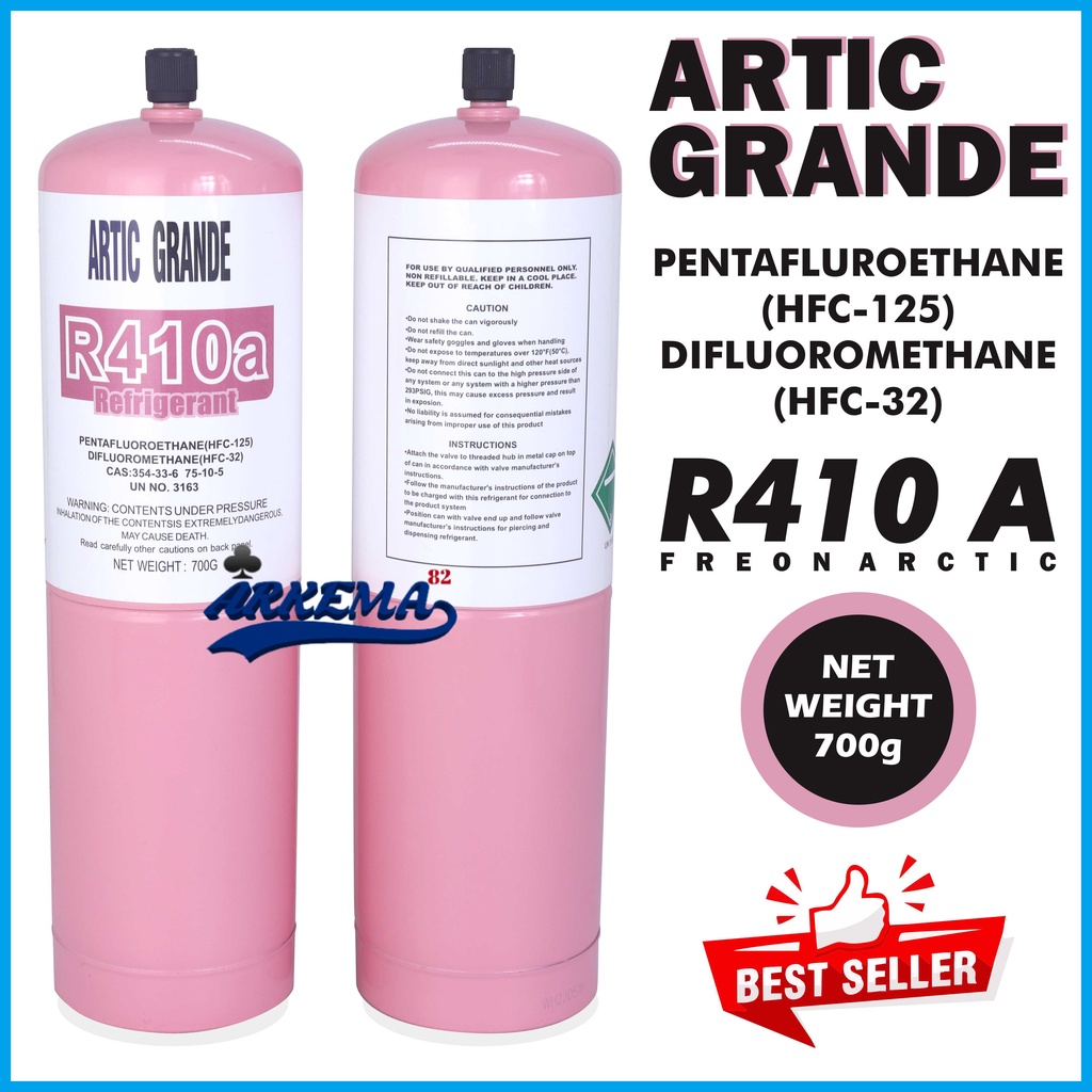 Jual FREON R410A REFRIGANT | PREON R 410A ARTIC KEMASAN KALENG 700GRM ...