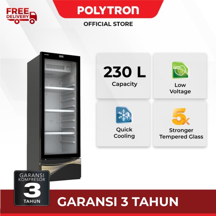 Jual POLYTRON Showcase 230 Liter SCN187 (PALEMBANG) | Shopee Indonesia