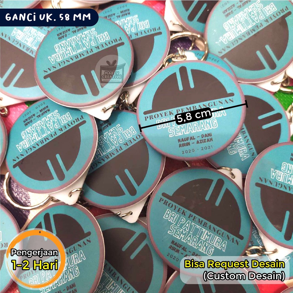 Jual GANCI CUSTOM 58 MM- GANTUNGAN KUNCI CUSTOM FOTO, PIN CUSTOM LOGO ...