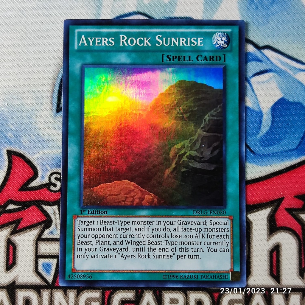 Jual yugioh ayers rock sunrise DRLG super rare 1st original | Shopee ...