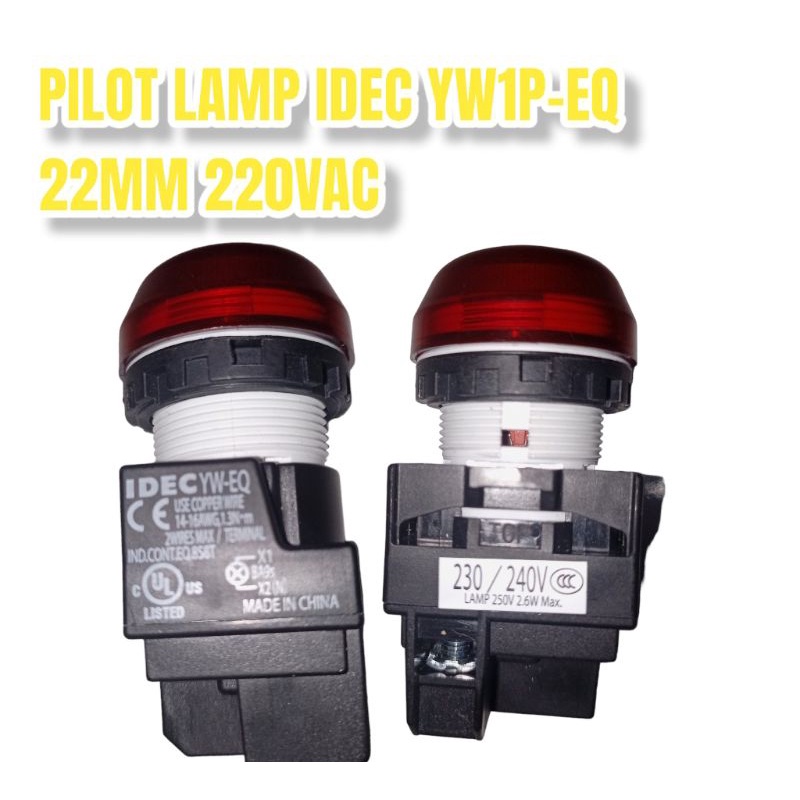 Jual PILOT LAMP IDEC YW1P-EQ 22MM 220VAC | Shopee Indonesia
