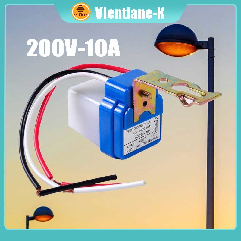 Jual 220V 10A Sensor Photocell Saklar Otomatis Siang Malam | Shopee ...