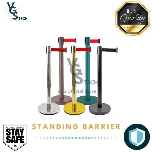 Jual Barikade Promo Standing Barrier Tiang Antrian Railing Stand ...